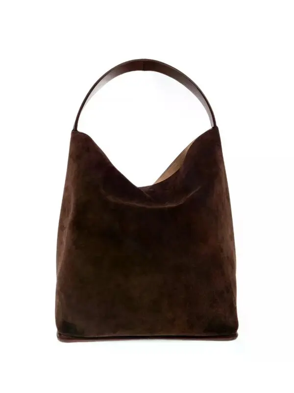 JIL SANDER Suede Shoulder Bag - Brown