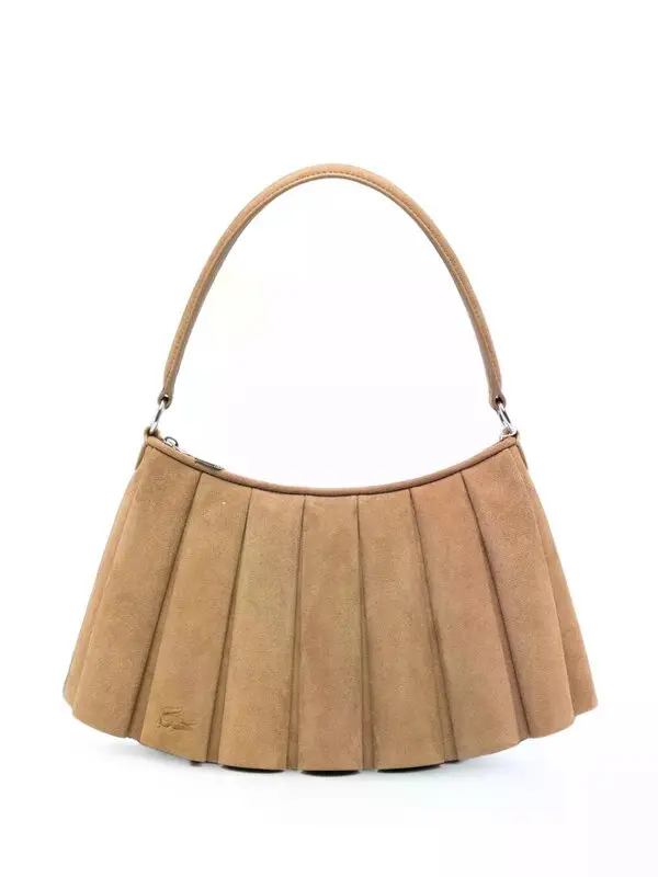 Lacoste Pleated Suede Backpack