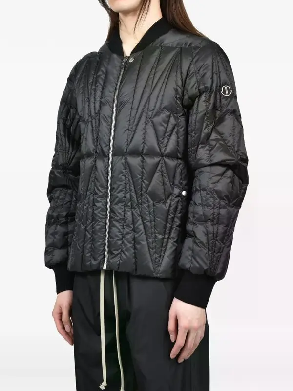 Moncler X Rick Owens Geocamo Flight Geometric-quilted Jacket