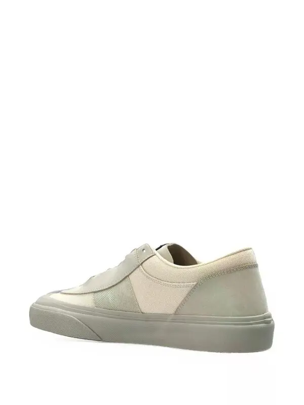 Stone Island S100020 Canvas Suede Low-top Sneakers With Compass Logo Patch
