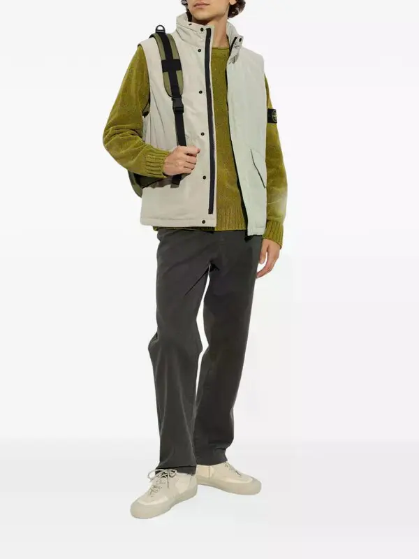 Stone Island S100020 Canvas Suede Low-top Sneakers With Compass Logo Patch