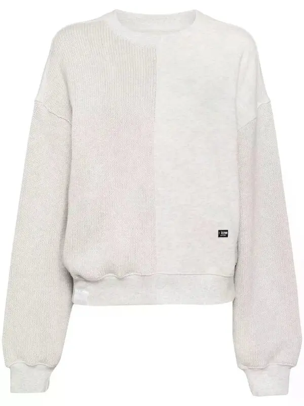 Izzue Patchwork Sweatshirt - Grey