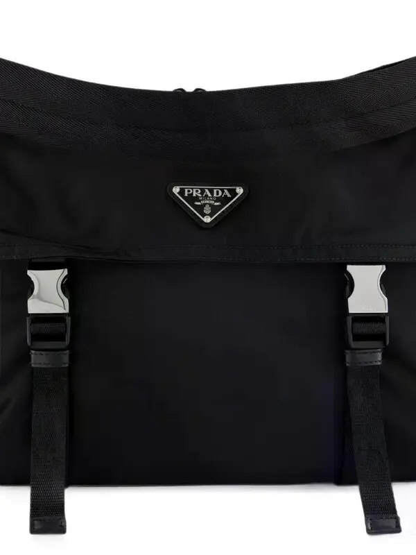 Prada Explore Re-nylon And Leather Duffel Bag