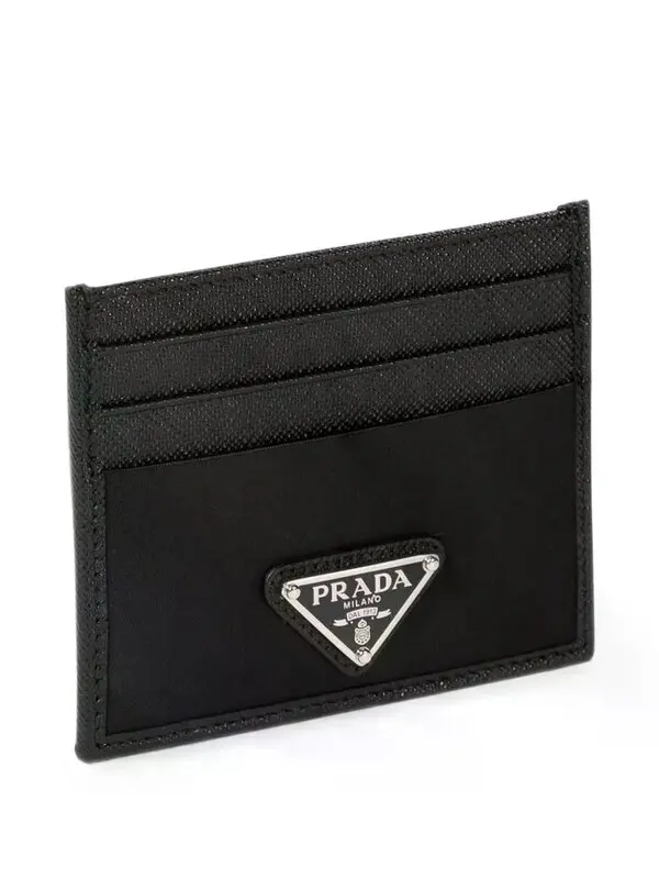 Prada Re-nylon And Saffiano Leather Card Holder