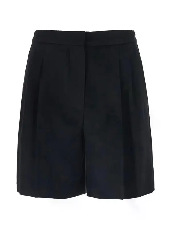 Max Mara Ragazza Pleated Tailored Shorts - Black