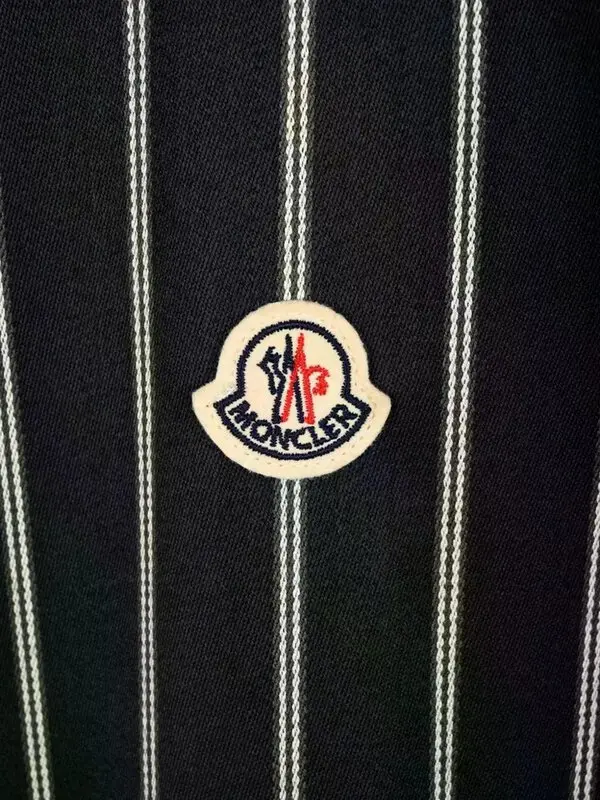Moncler Striped Hooded Shirt Jacket