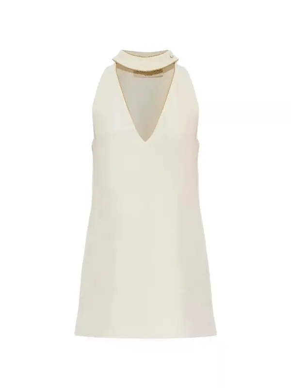 Valentino Garavani Choker-neck Silk Blouse - Neutrals