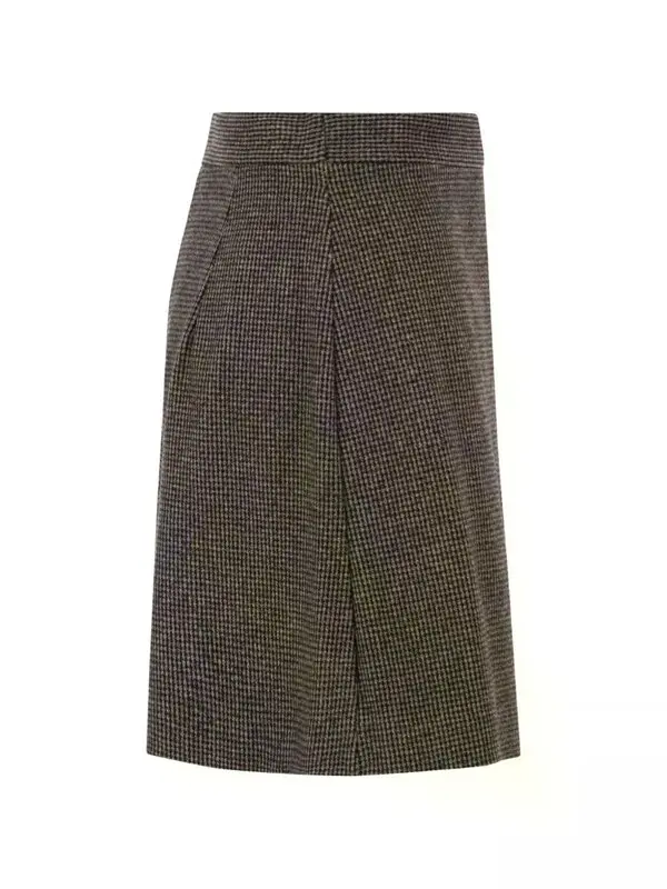Max Mara Houndstooth Wrap-effect Skort