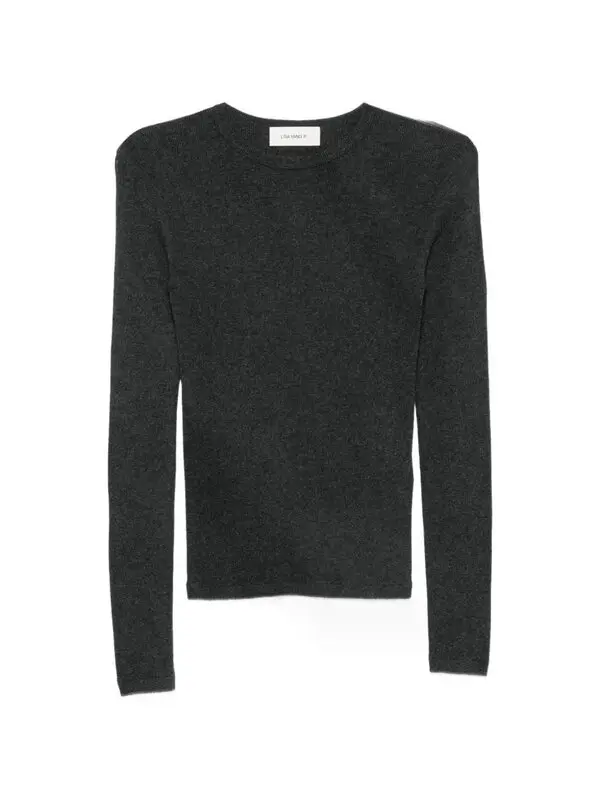 LISA YANG Vivian Fine-knit Long-sleeve T-shirt - Grey