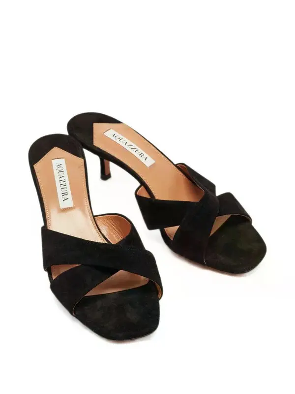 AQUAZZURA Crisscross Suede Sandals
