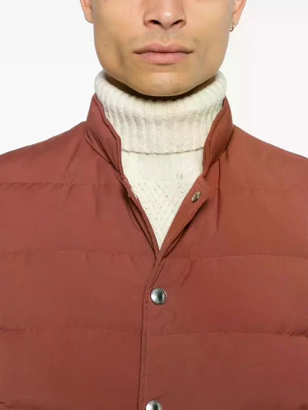 Eleventy Quilted High-neck Gilet