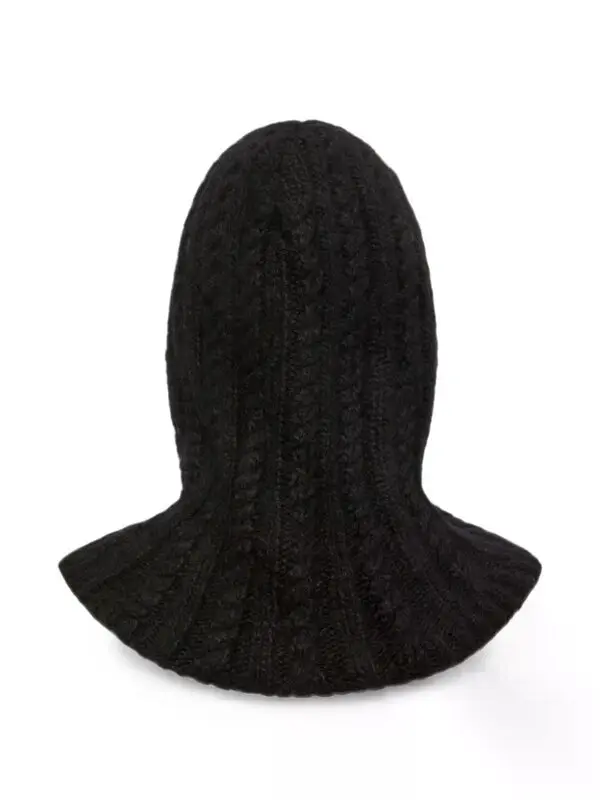 Moncler Cable-knit Balaclava - Black