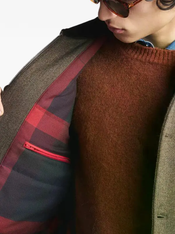 FAY Corduroy-collar Lobster-clasp Bomber Jacket