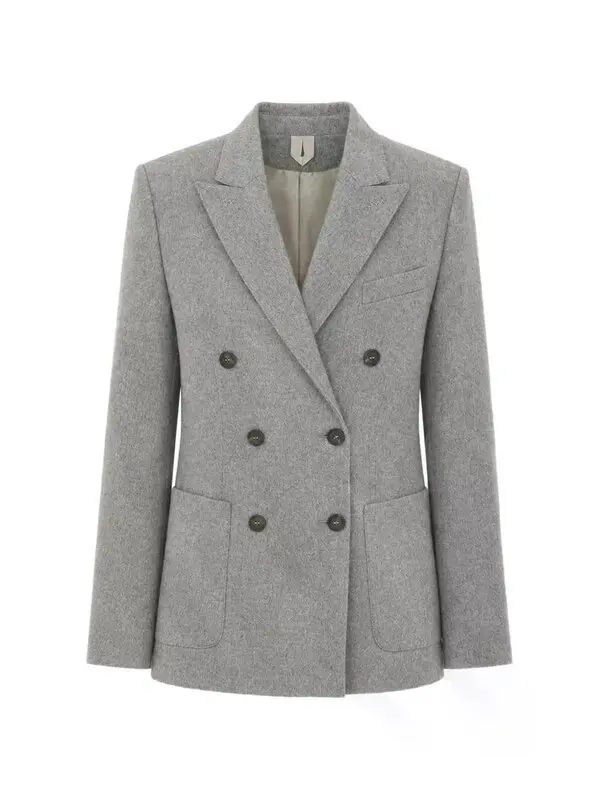 Max Mara Mxmflash Double-breasted Jacket - Grey