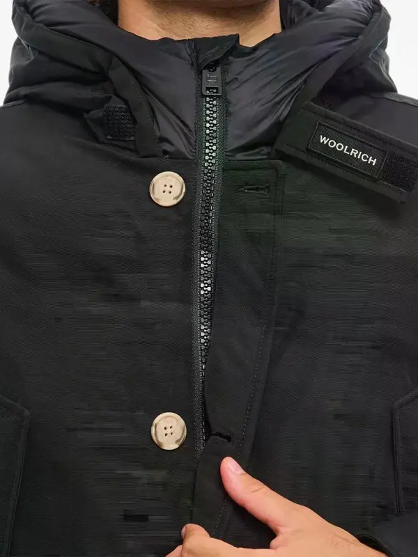 Woolrich Hooded Button-fastening Coat