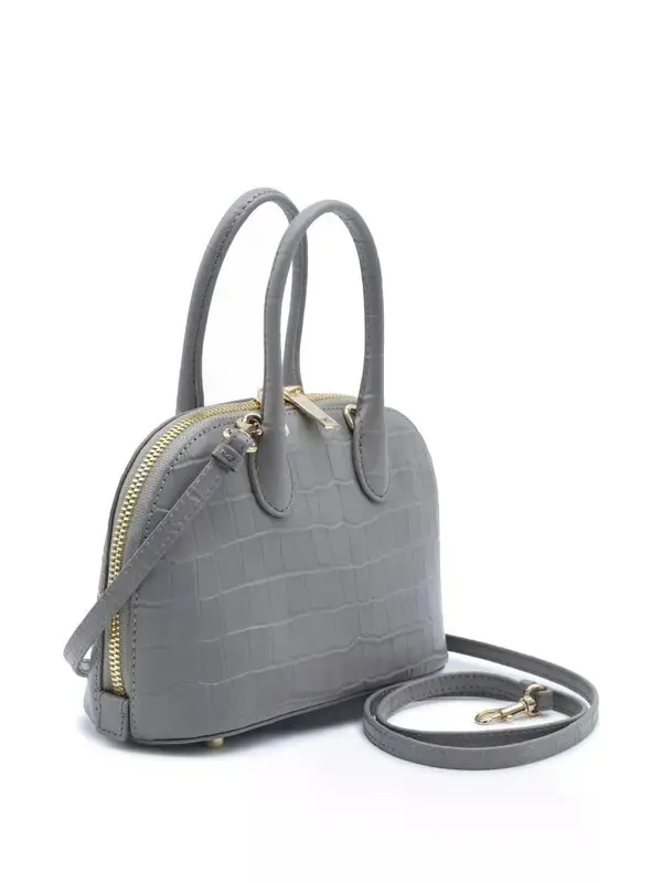 SELF-PORTRAIT Mini Croc-effect Leather Tote Bag