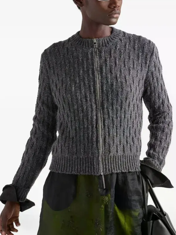 Prada Wool And Alpaca Cardigan