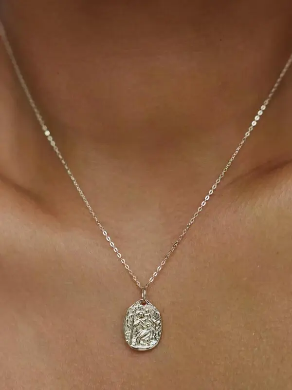 Monica Vinader St Christopher Pendant Necklace