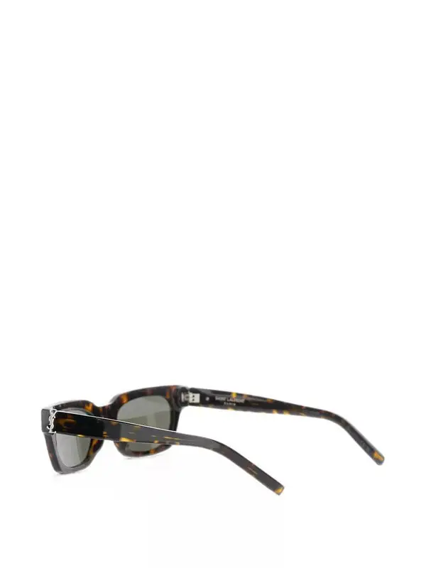 Saint Laurent Tortoiseshell-effect Sunglasses - Brown