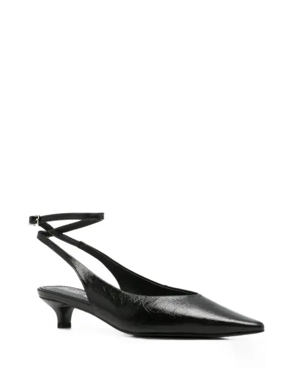 BIBI LOU Noe Pointed-toe Buckled-strap Pumps