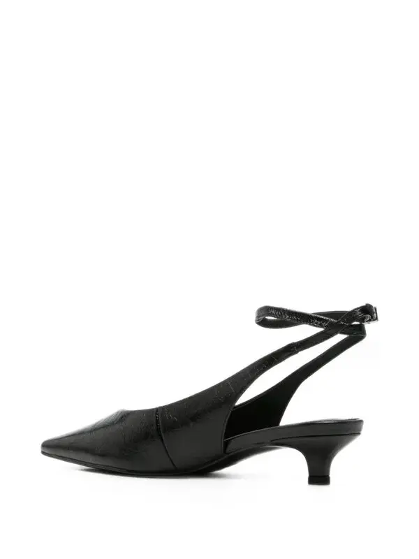 BIBI LOU Noe Pointed-toe Buckled-strap Pumps