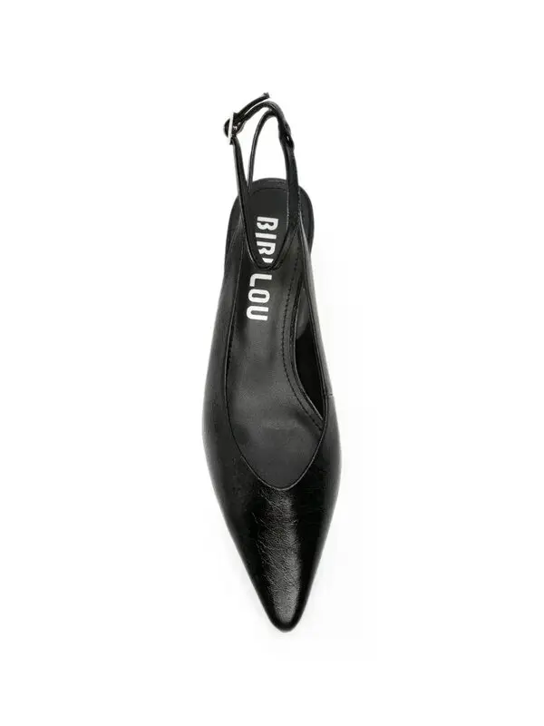 BIBI LOU Noe Pointed-toe Buckled-strap Pumps
