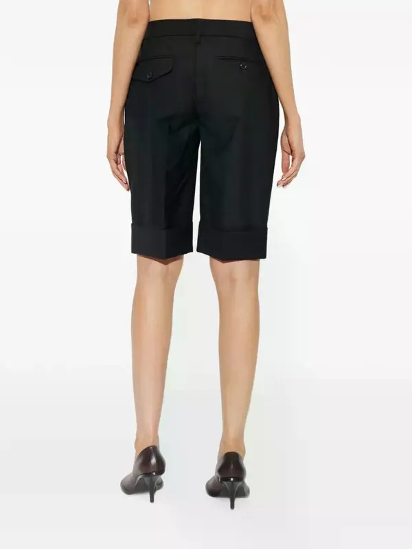 Moschino Turn-up Wool Shorts
