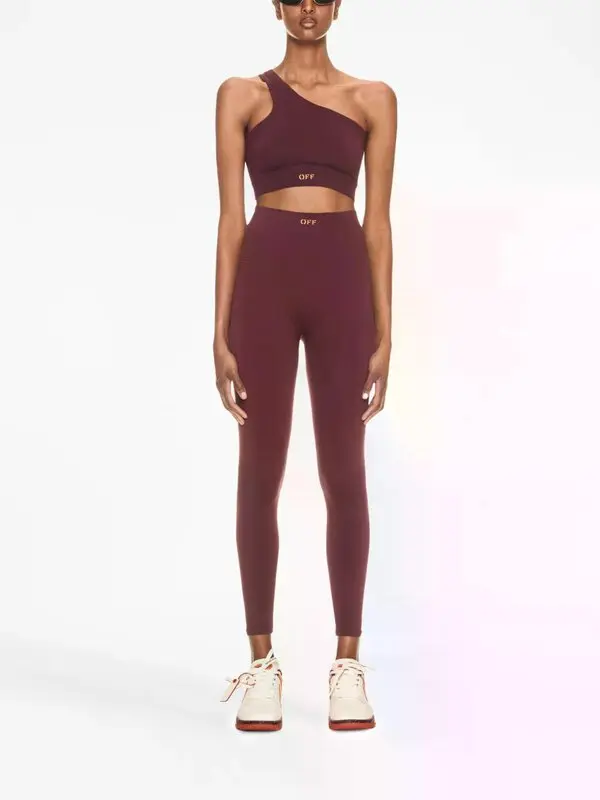 Off-White Off Stamp One-shoulder Sports Bra