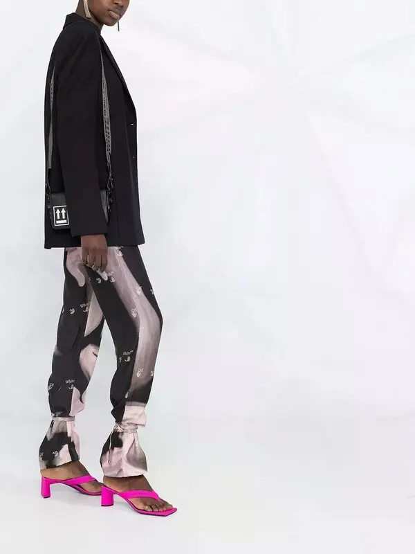 Off-White Shoulder Pads Logo Print Blazer
