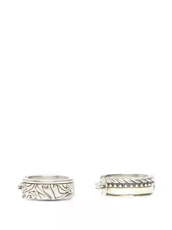 MAISON MARGIELA Engraved Hoop Earrings