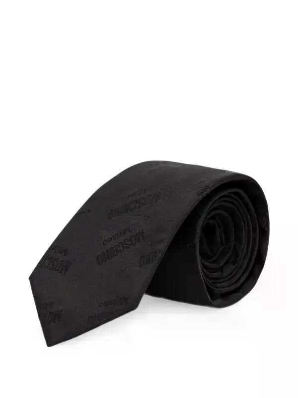 Moschino Logo-jacquard Tie