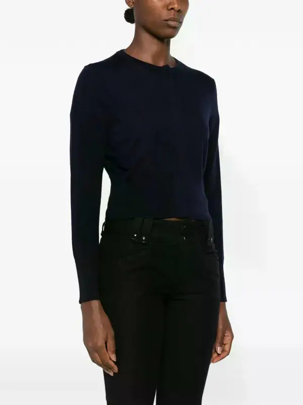 LE PETIT PULLE Button-fastening Cropped Cardigan