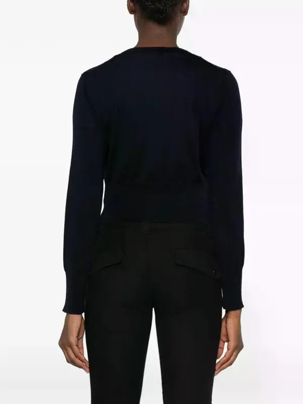 LE PETIT PULLE Button-fastening Cropped Cardigan