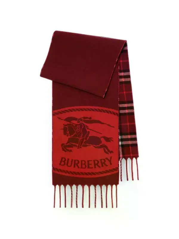 Burberry Reversible Knight-stamp Scarf