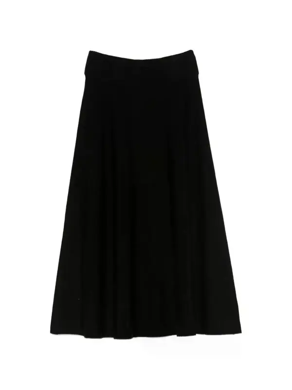 LE PETIT PULLE Ribbed-knit Midi Skirt