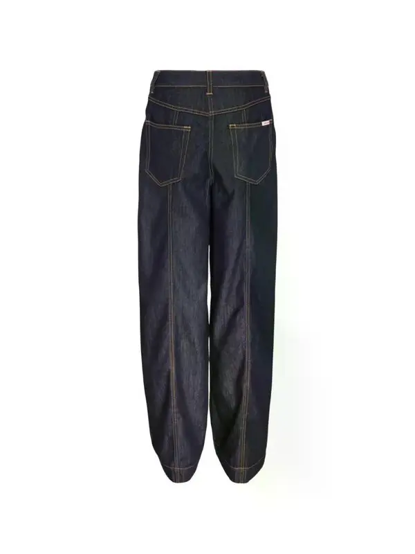 SELF-PORTRAIT Contrast-stitch Jeans