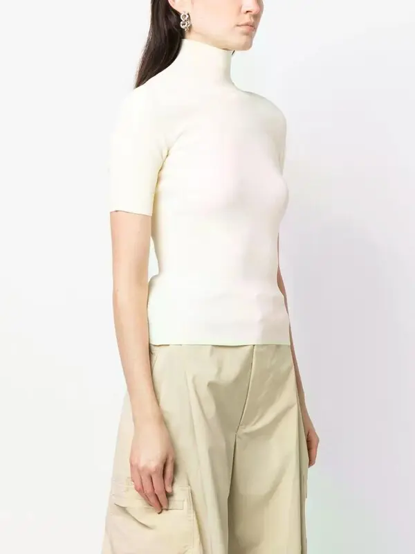 Off-White Logo-debossed Rib-knit Top