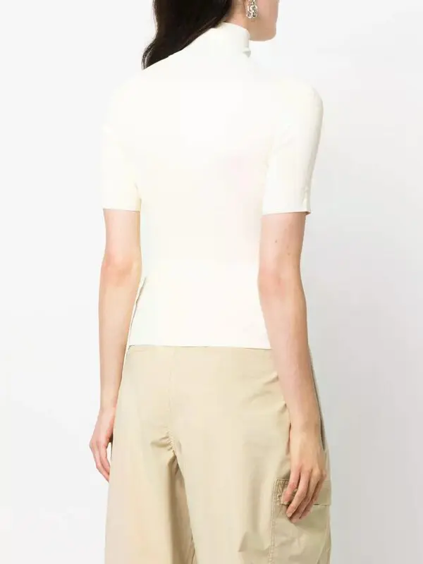 Off-White Logo-debossed Rib-knit Top
