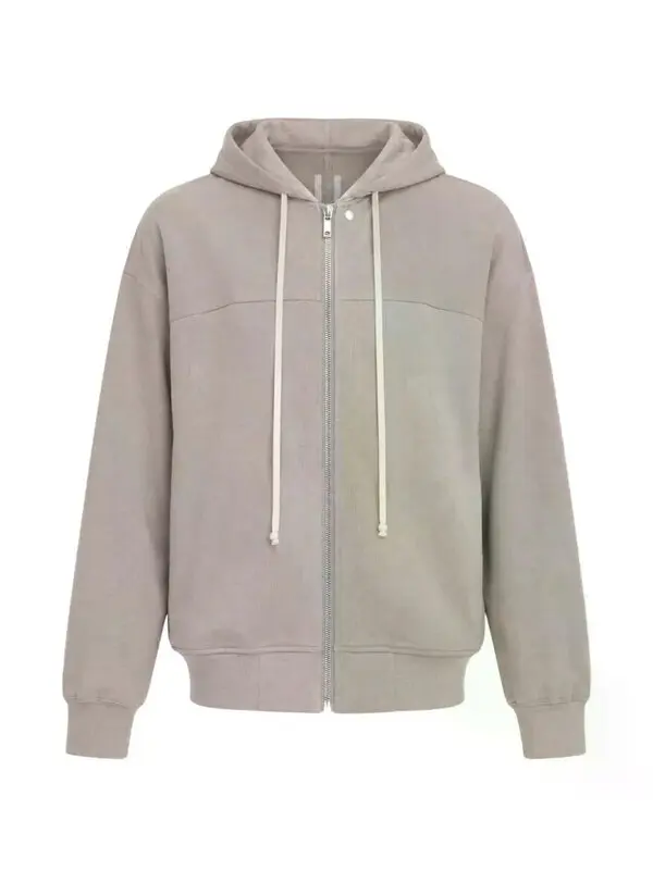 Rick Owens Zip-up Drawstring Hoodie - Neutrals