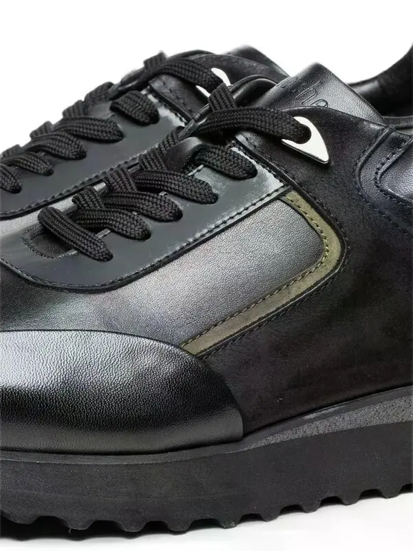 POCHE PARIS Panelled Lace-up Sneakers