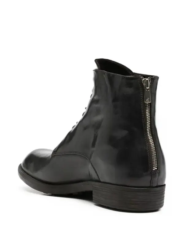 Officine Creative Diary Lace-up Leather Ankle Boots