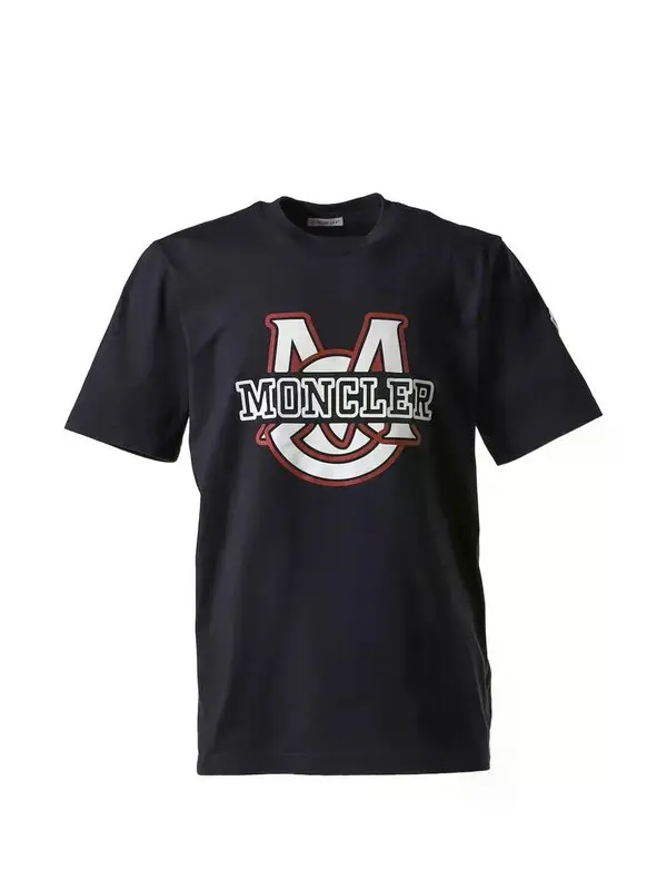 Moncler Monogram-print T-shirt - Black