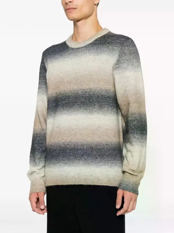 SAMSOE SAMSOE Gradient-effect Striped Sweater