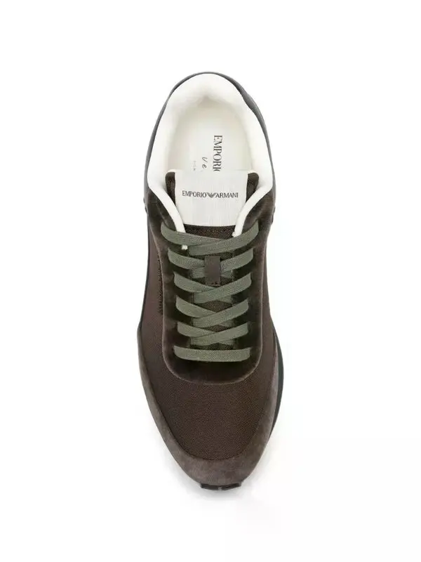 Emporio Armani Suede-panelled Sneakers