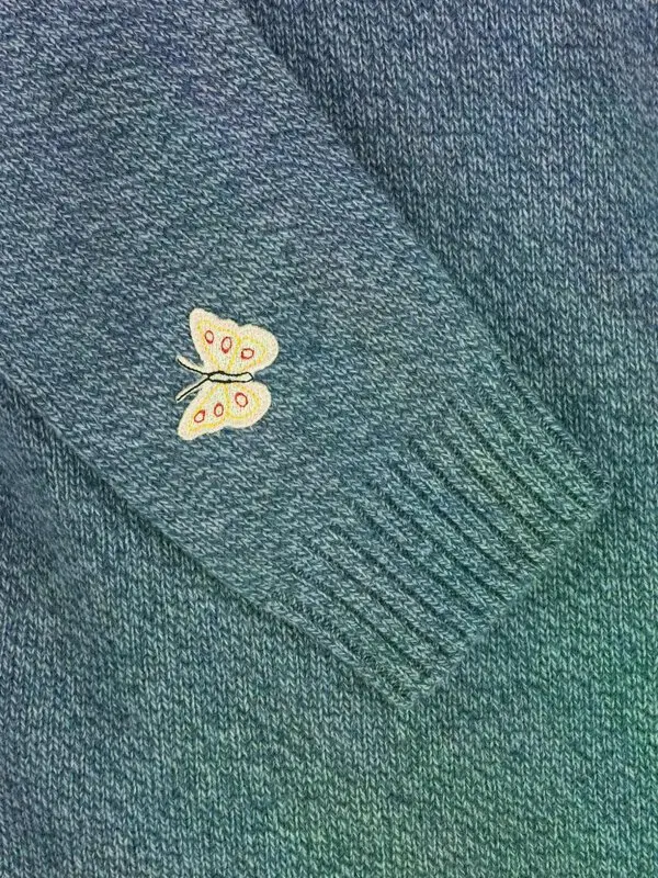 Valentino Garavani Butterfly-patch Mouliné Sweater