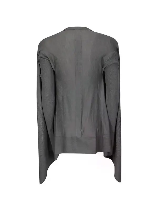 Rick Owens Ribbed-knit Asymmetrical Cardigan