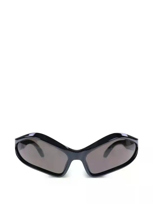 Balenciaga Oval Fennec Sunglasses - Black