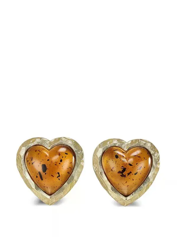 ANABELA CHAN Amber Heart Earrings - Gold