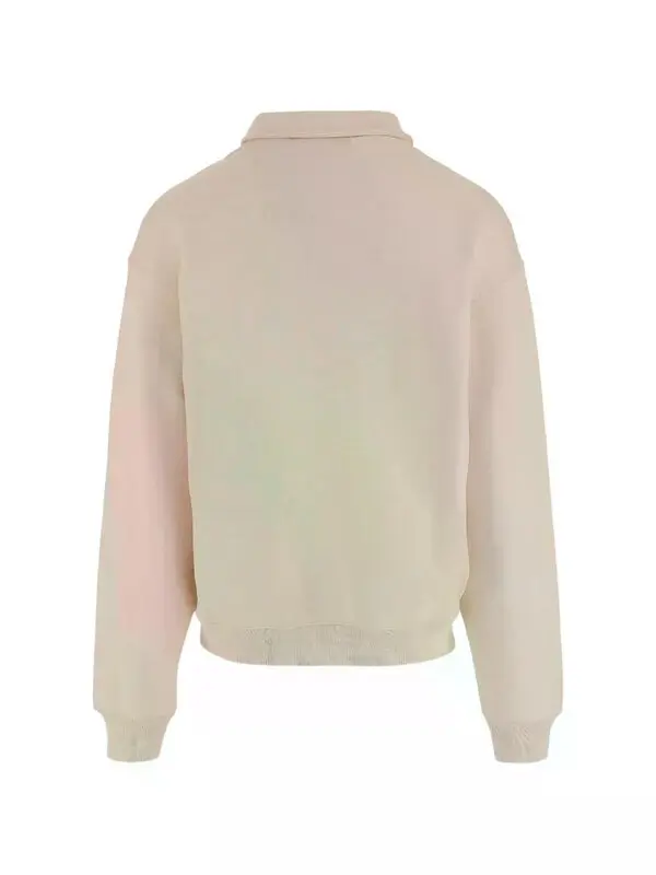 Jacquemus The Gros Grain Zipped-rollneck Sweatshirt - Neutrals