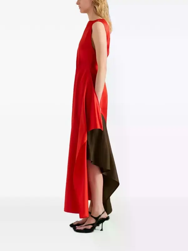 Proenza Schouler Isoria Dress In Solid Satin
